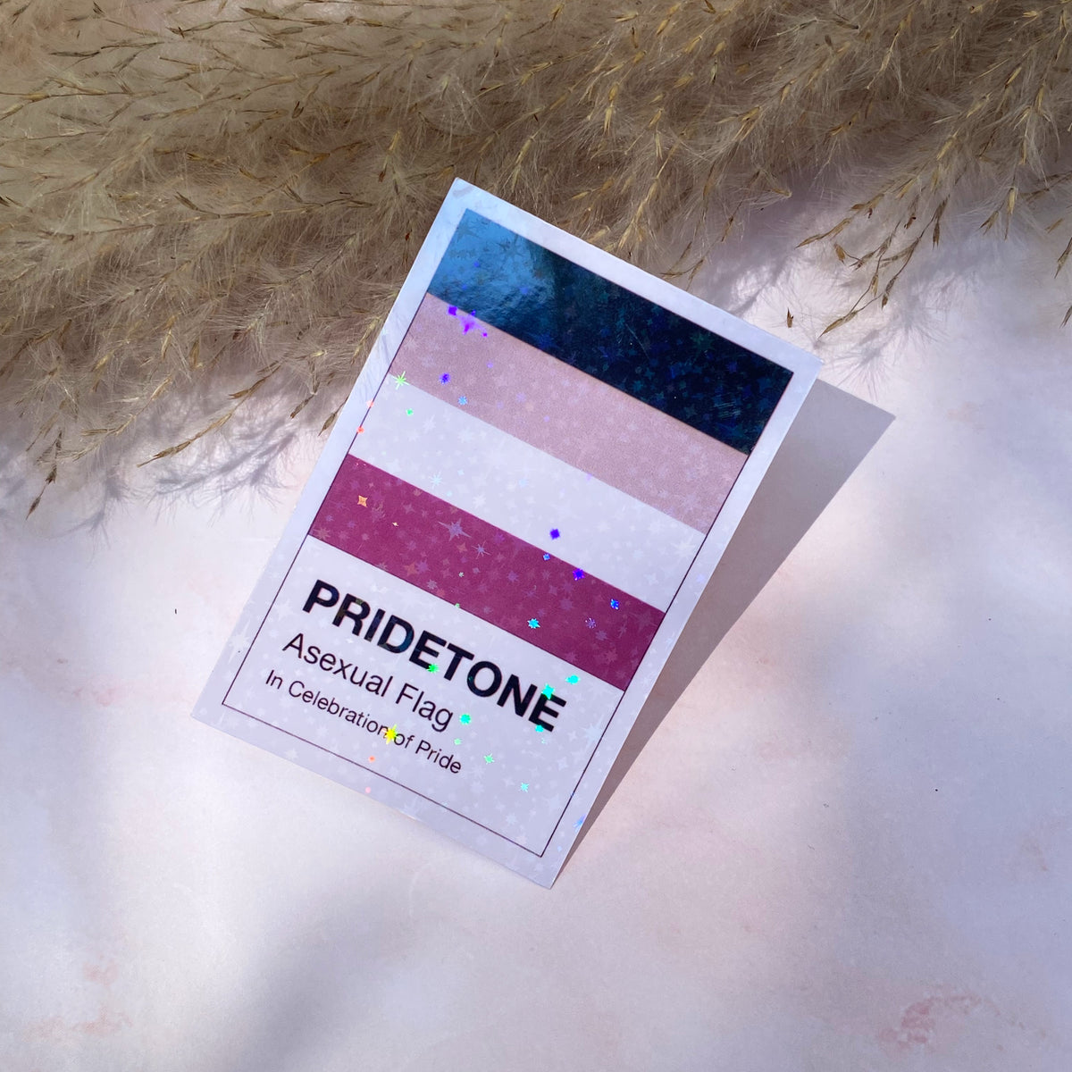 Pridetone Asexual Flag | Pride Sticker – Cheeky Peach Designs